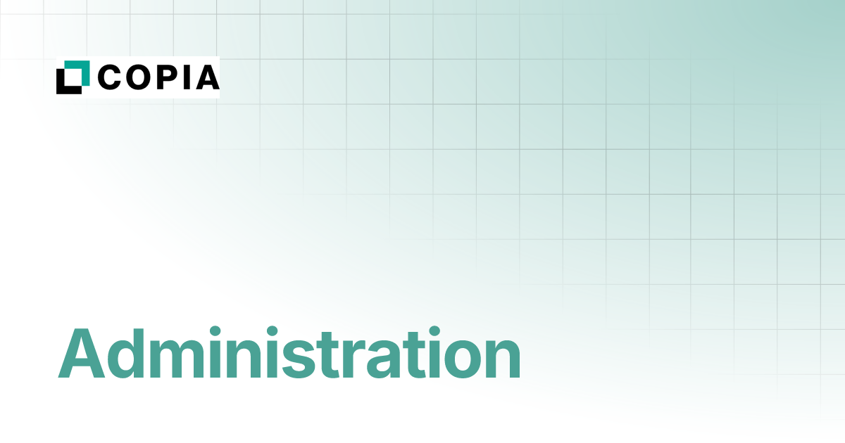 Administration Copia Docs