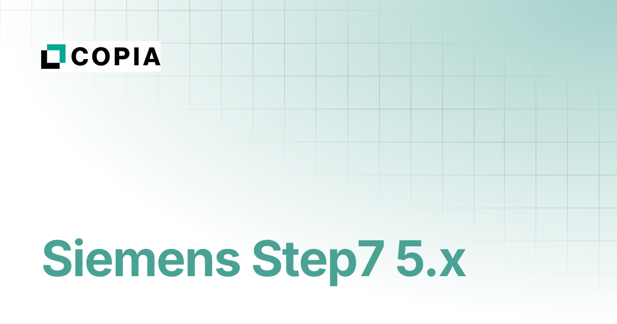 Siemens Step7 5.x | Copia Docs