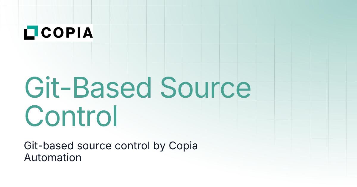 Git-Based Source Control | Copia Docs