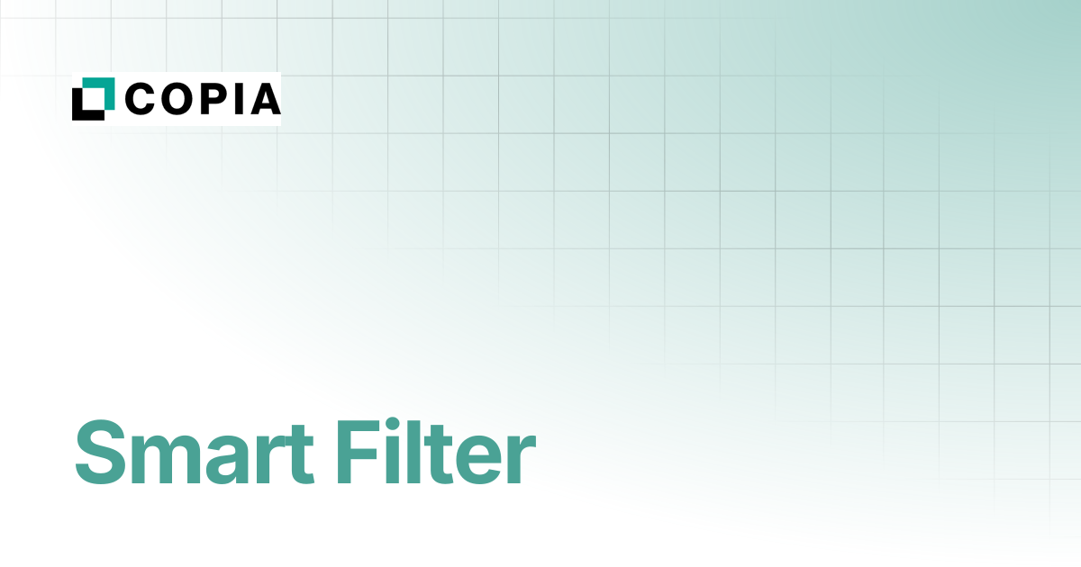 Smart Filter | Copia Docs